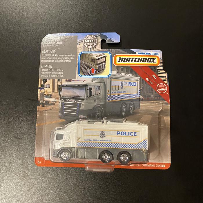 Jual Matchbox Working Rigs Scania Police Tactical Command Center ...