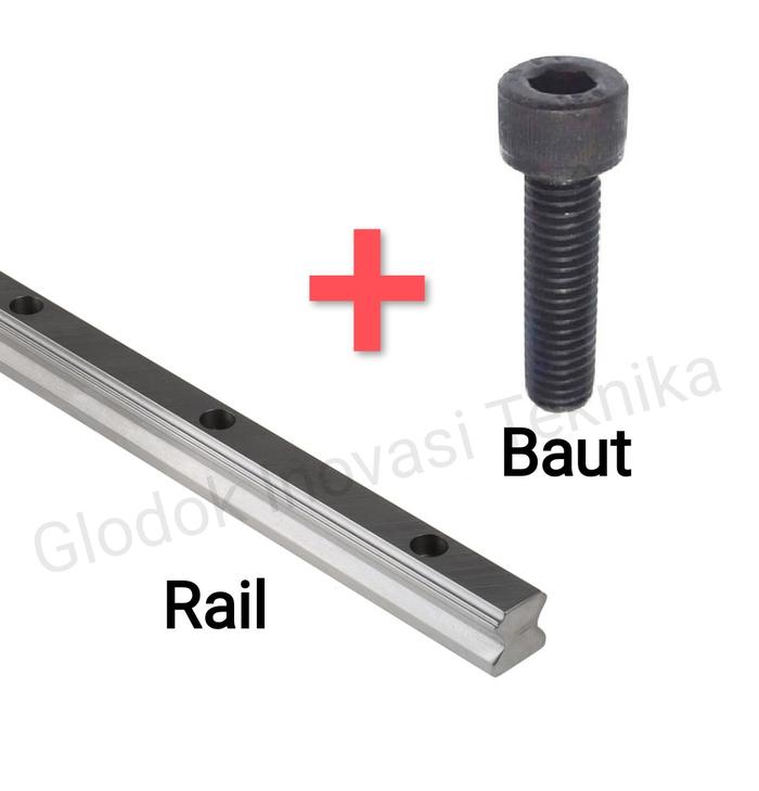 Jual Rail Rel Shaft linear guide HGR30 HGH30 HGR HGH GHR 30 30mm CNC ...