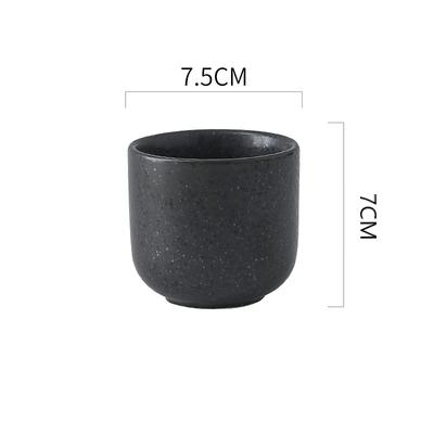Jual GELAS MUG GELAS KOPI TEH OCHA KERAMIK JAPANESE STYLE - Hitam ...