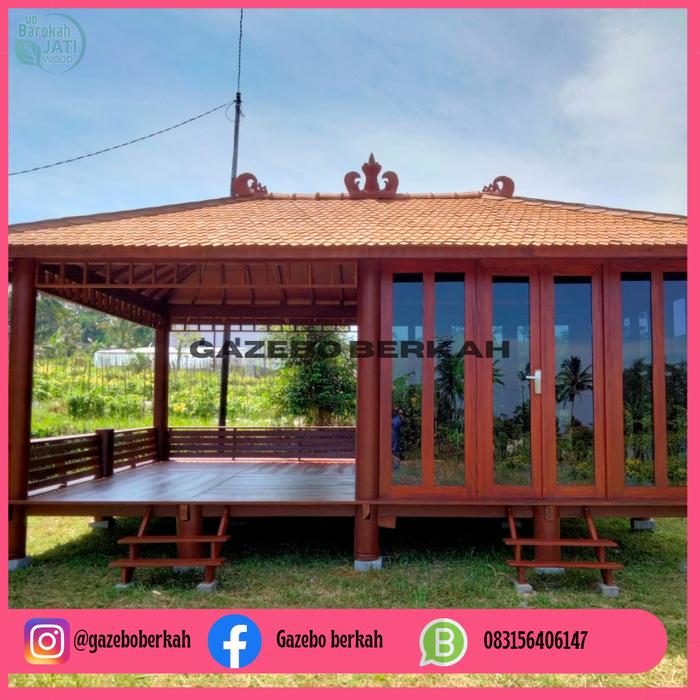 Jual Gazebo Rumah Kaca 3×4 kayu Gelugu (kelapa) - GB44 - Kab. Jepara ...