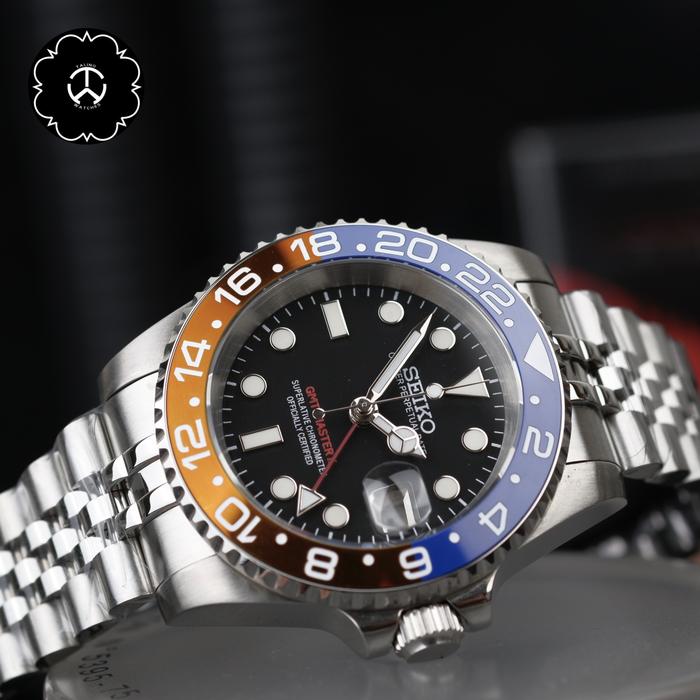 Jual Jam tangan seiko gmt master coke Mod customized Premium custom ...