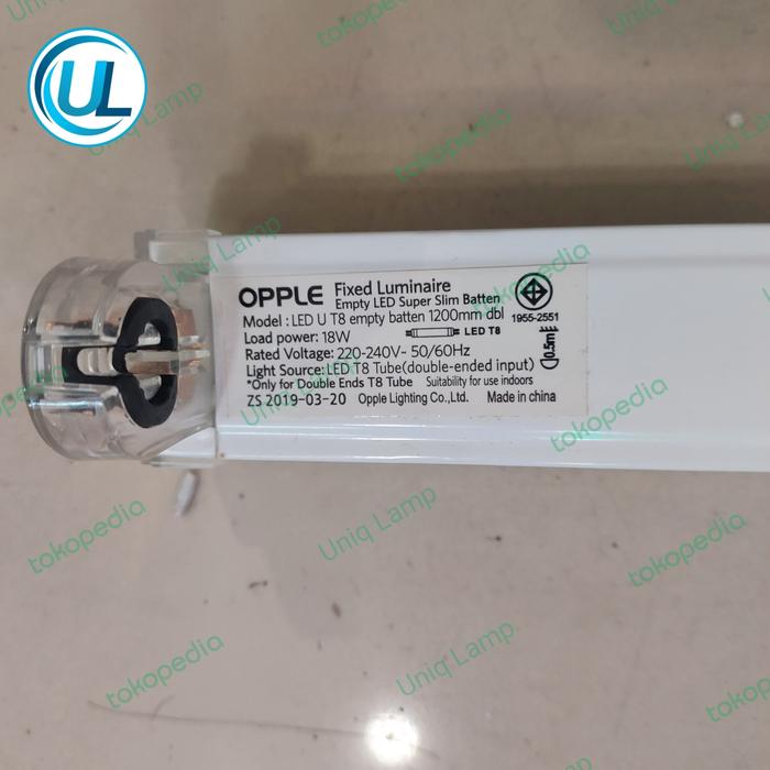 Jual Kap Batten T8 Led Kosongan Merk Opple panjang 1200mm - Jakarta ...