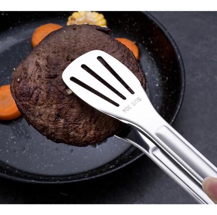 Jual AY Capitan Penjepit Makanan Kue Roti Stainless Serbaguna 12 Inch ...