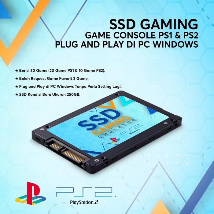 Jual SSD SATA STORAGE GAMING GAME EMULATOR CONSOLE PS1 & PS2 PLUG AND ...