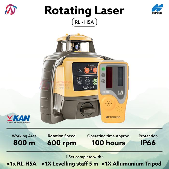 Jual Rotating Laser Level TOPCON RL-H5A Rotation Speed 600 rpm - Jakarta Selatan - Adyatama ...