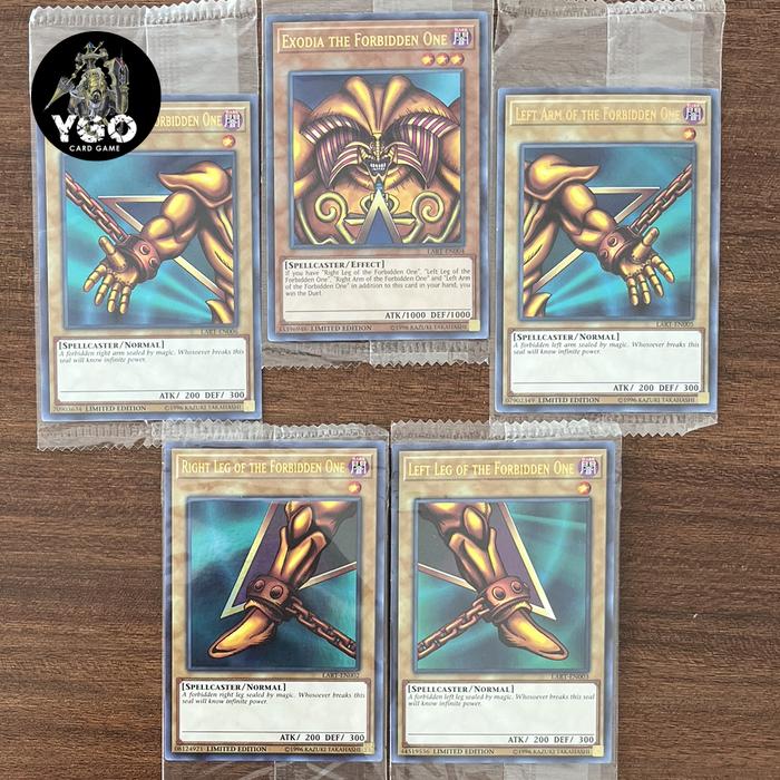 Jual YuGiOh Exodia the Forbidden One LART Ultra - Sealed Lengkap ...