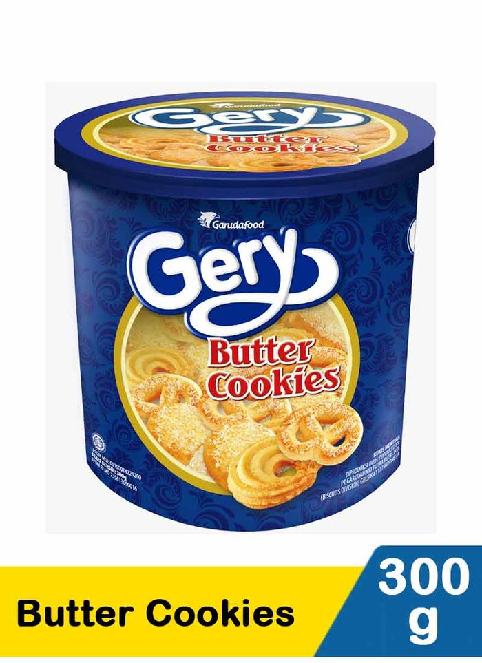 Jual Gery Butter Cookies / Kukis / Kue Mentega Kemasan Ember Biru 300 ...