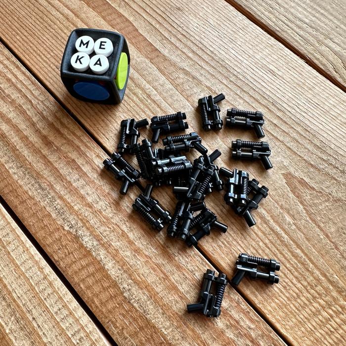 Jual Lego Part Black Minifigure Weapon Gun Two Barrel Pistol No 95199 ...
