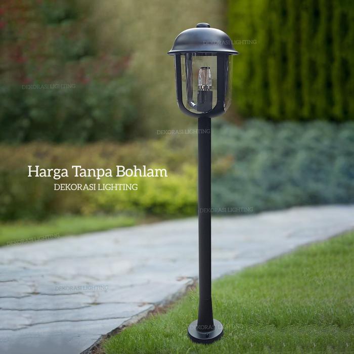 Jual Lampu standing minimalis 100cm stand lamp waterproof outdoor taman ...