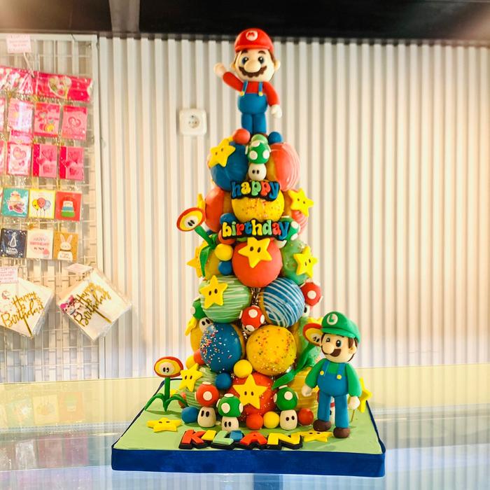 Jual Donat Tower / Birthday Cake Mario Bross / Kue Ultah Murah ...