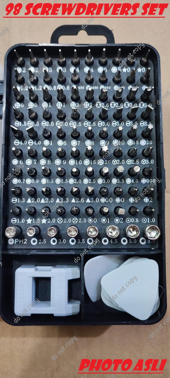 Jual Obeng Set 115 in 1 Hp full set Obeng Service Komputer Laptop Hp ...