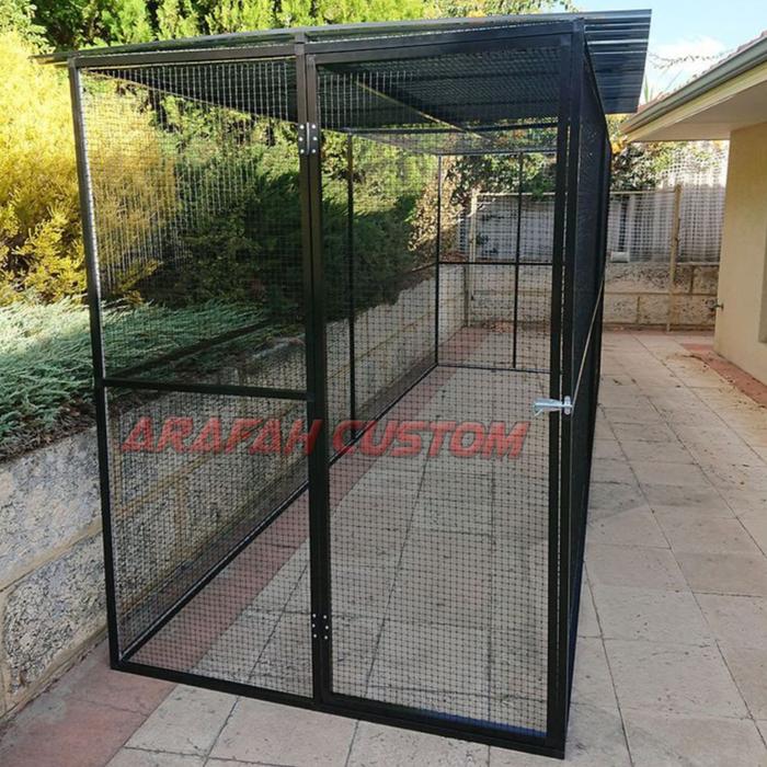 Jual Kandang Burung Aviary Kotak Super Besar Full Besi Galvanis Anti ...