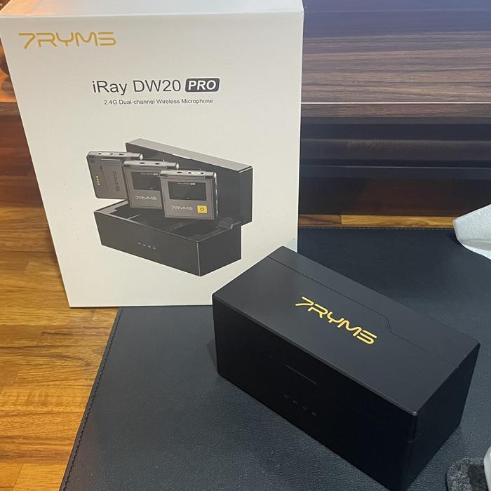 Jual Mic 7RYMS iRay DW20 PRO 2.4Ghz Wireless Microphone with Charging Case - Kota Depok ...
