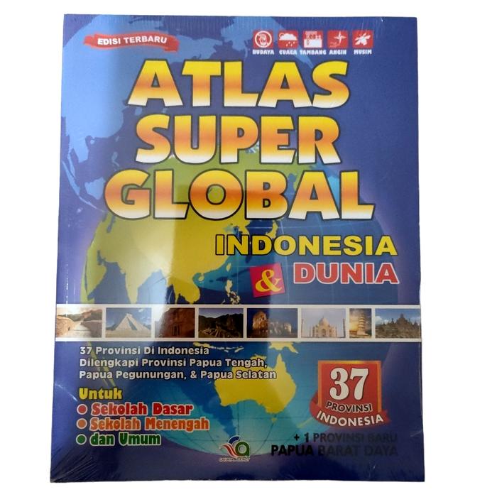 Jual Atlas Global INDONESIA dan DUNIA - Biru 37+1 prop - Kab. Sidoarjo ...