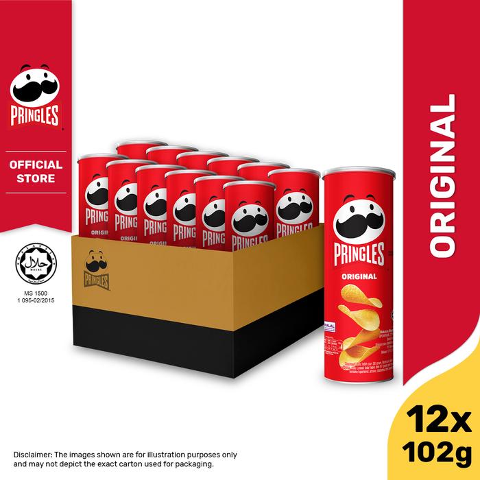 Jual [CARTON DEALS] Pringles Original 102gr Keripik (12 Pcs) - Jakarta ...