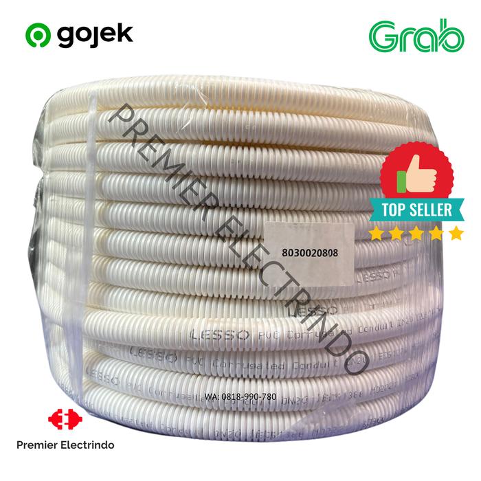 Jual Flexible Conduit LESSO 20MM Selang PVC 50 METER - PUTIH - Kota ...