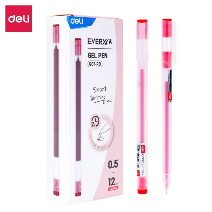 Jual Deli Gel Pen / Pulpen Gel 0.5mm Kapasitas Tinta 800 Meter EG67 1 ...