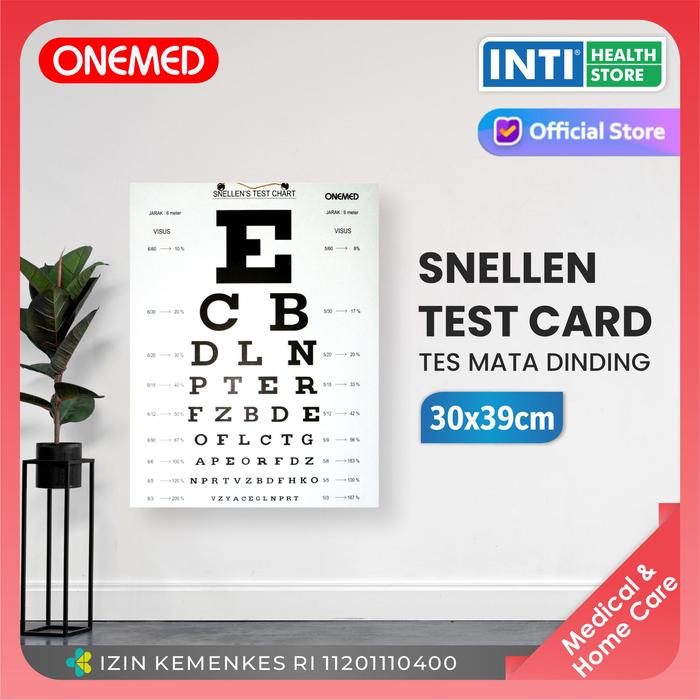 Promo Onemed | Snellen Test Card | Snellen Rating | Direct Reading ...