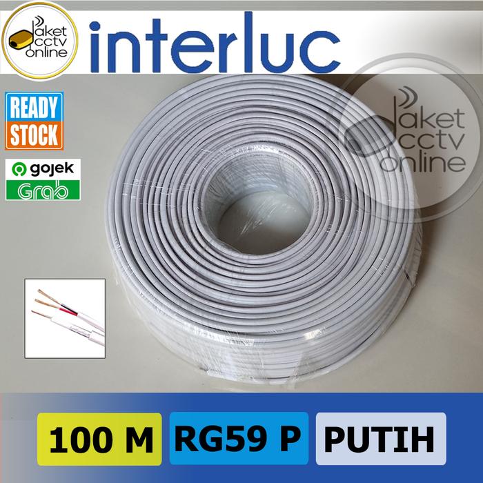 Jual Kabel CCTV RG59 RG59P Putih 100m 100 Meter EDGE 1 Roll Coaxial ...