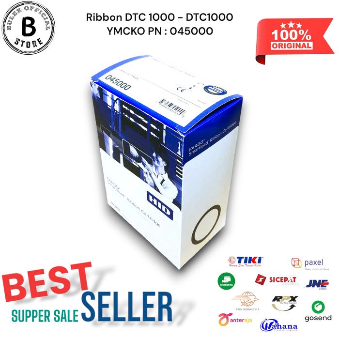 Jual RIBBON WARNA COLOR FARGO DTC 1000 - DTC1000 YMCKO PN : 045000 ...