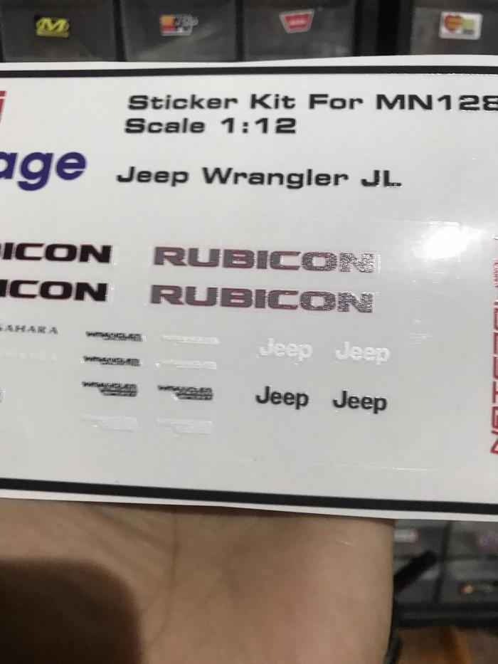 Jual Sticker RC MN128 Jeep Wrangler Rubicon JL skala 1:12 - Jakarta ...