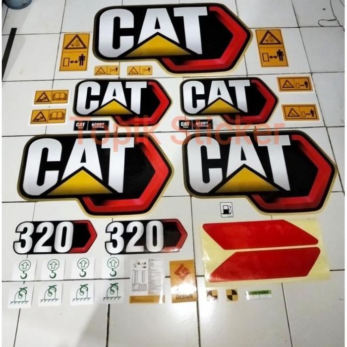 Jual Stiker Excavator Caterpillar Cat 320 Terbaru, Stiker Alat Berat ...