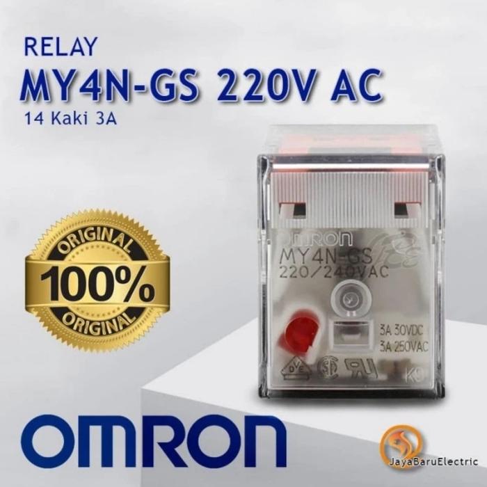 Jual Relay OMRON MY4N-GS 220VAC ( LED INDICATOR ) NEW ORIGINAL - Jakarta Pusat - Electrical ...