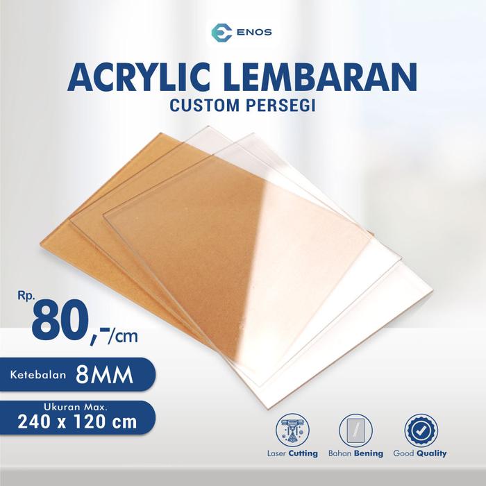 Jual Acrylic Custom Potong Akrilik Lembaran Potong Laser 8mm - Jakarta ...