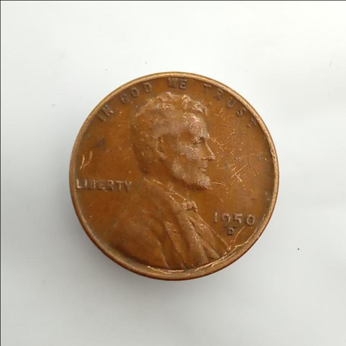 Jual 525 - koin Dollar Amerika one cent Gandum 1950 D - Kota Tangerang ...