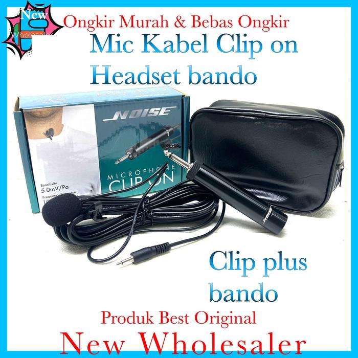 Jual Mic kabel Imam Noise II Original Clip on Plus Bando 10 meteran ...