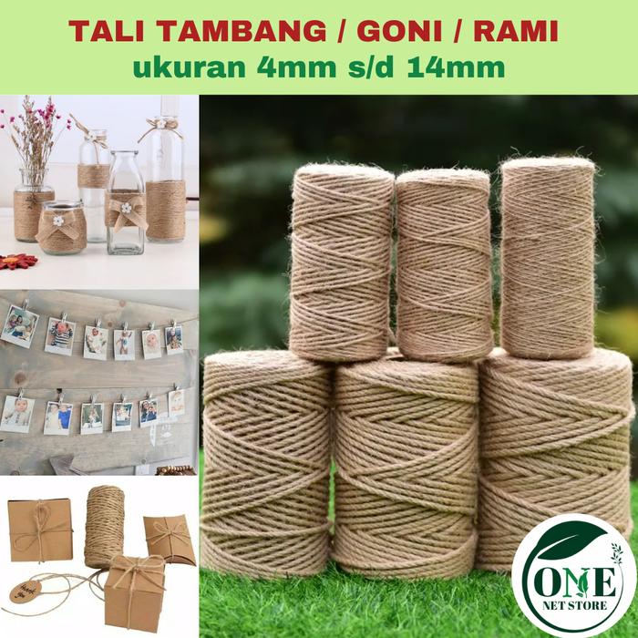 Jual Tali Tambang Goni / Tali Rami / Garukan Kucing 4mm Roll Panjang ...