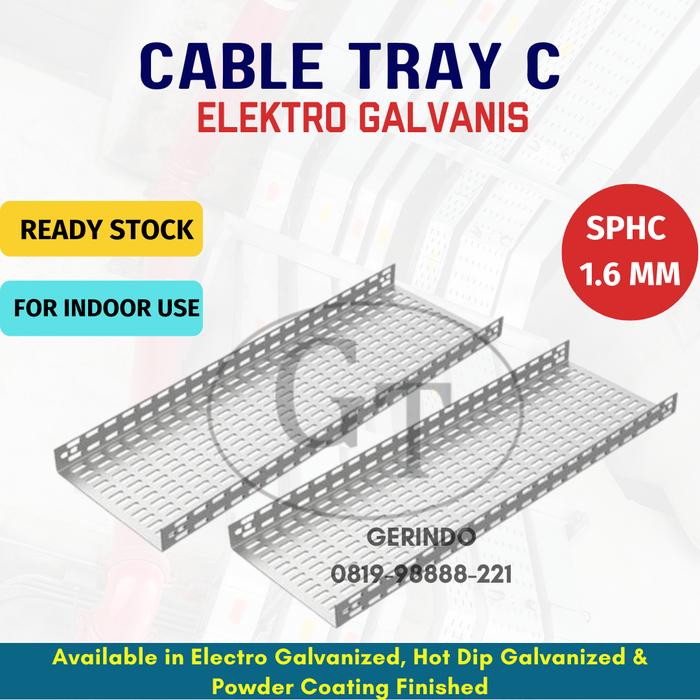 Jual Cable Tray C 250x50x3000mm Elektro Galvanis Indoor GT - Jakarta ...