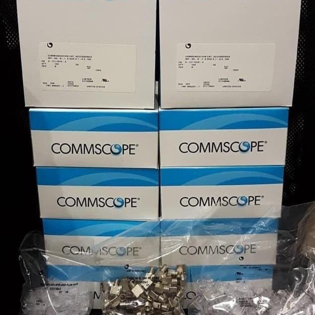 Jual AMP konektor RJ45 CAT6 Commscope Connector RJ 45 Cat 6 Original ...