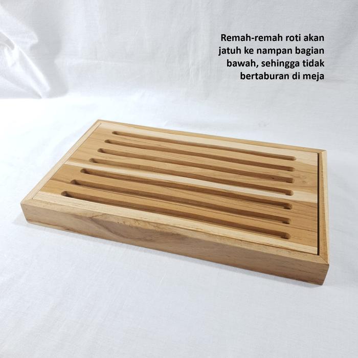 Jual Talenan Potong Roti Kayu Jati Lusiosb Tempat Roti Tawar Kue Di ...