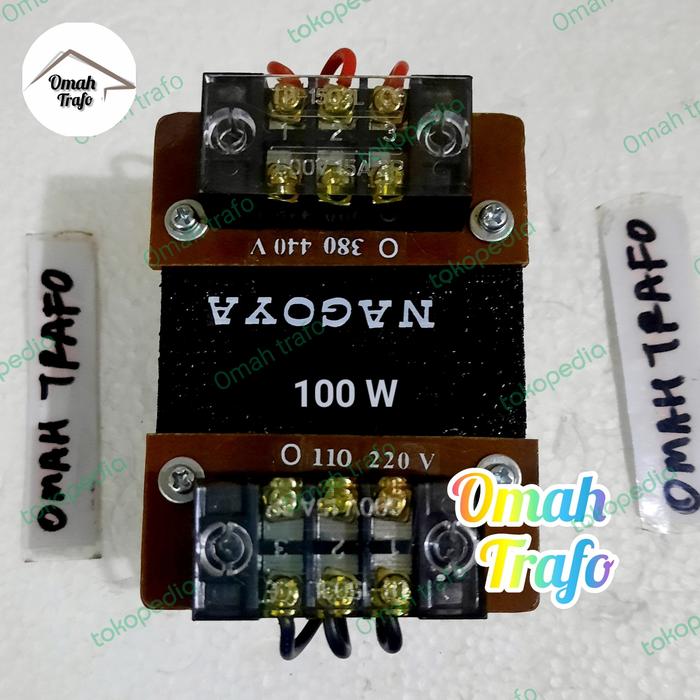 Jual trafo auto step up down 100 watt 380 440v / 110 220v + terminal ...