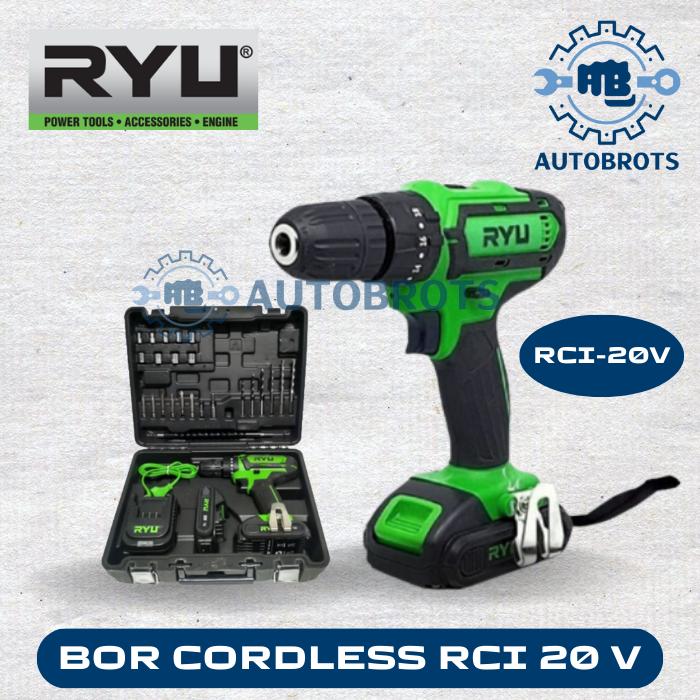 Jual RYU Mesin Bor Cordless 20 V / Mesin Bor Baterai RCI 20 V - Kota ...