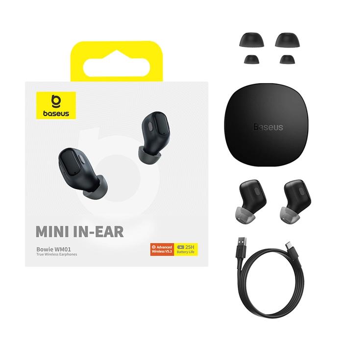 Jual BASEUS TWS ENCOK WM01 TRUE WIRELESS BLUETOOTH EARPHONE EARBUDS ...