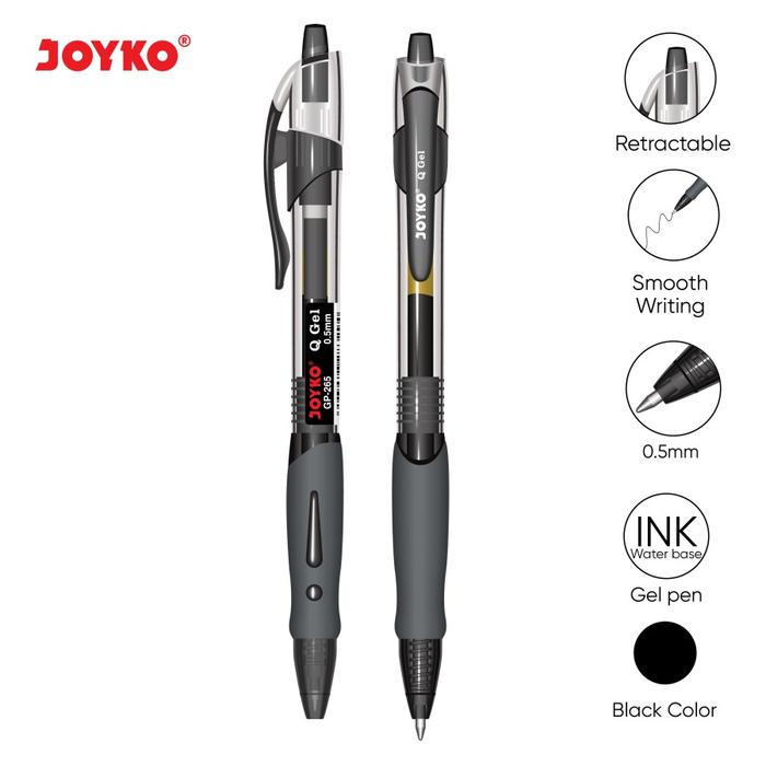 Jual Gel Pen JOYKO GP265 0.5mm Pak-12/Pen Gel JOYKO Cetek/Pulpen Pena QGel - Kab. Tangerang ...
