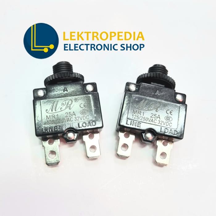 Jual 25A Circuit Breaker Push Button Overload Protector - Kota Semarang ...