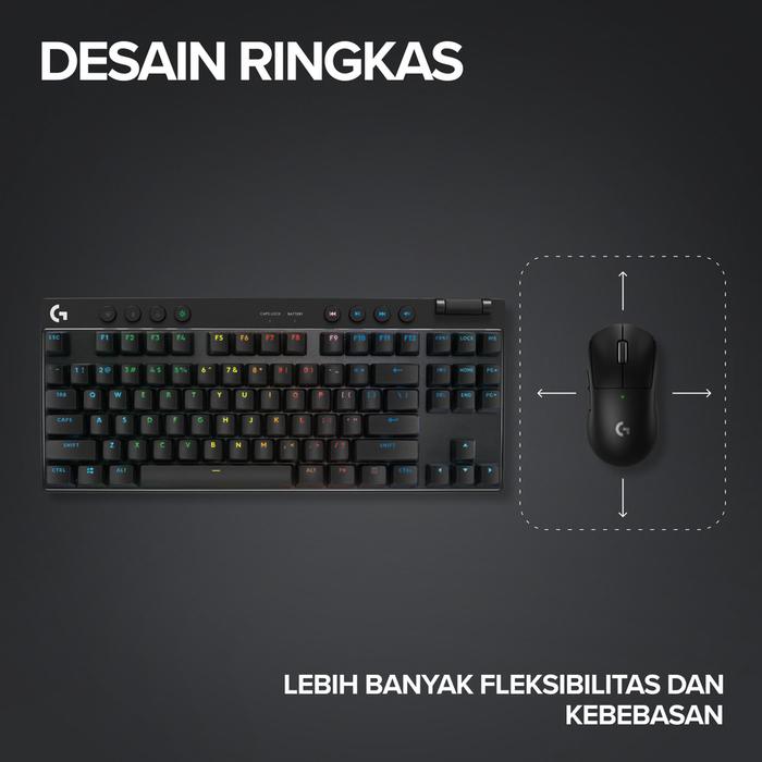 Jual Logitech G Pro X Tkl Lightspeed Keyboard Gaming Wireless Gpro X Di ...