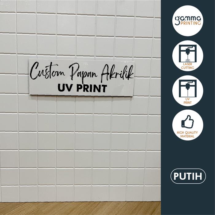 Jual Custom Signage Board Nama Ruangan Akrilik UV Print Papan Sign ...