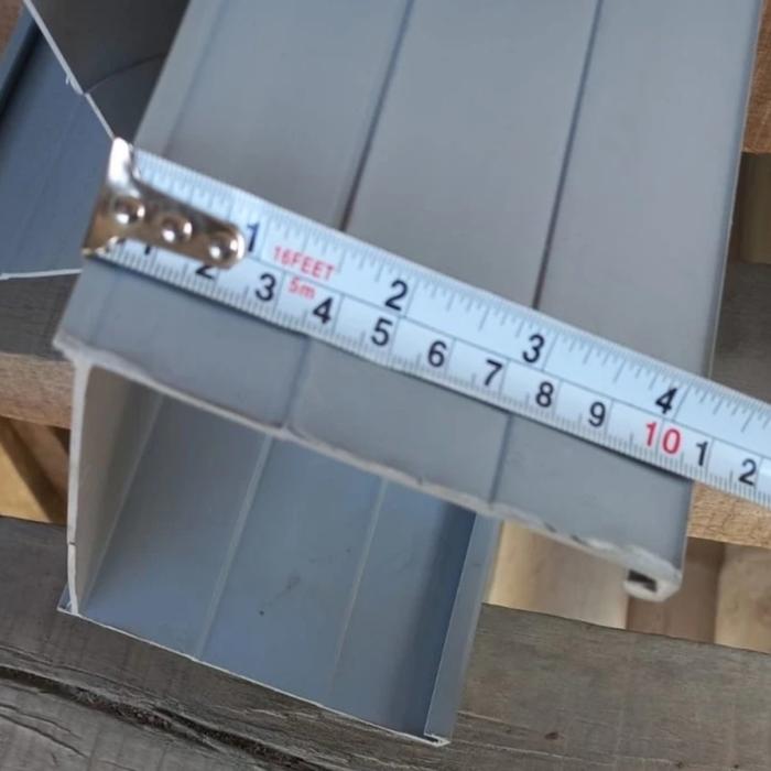 Jual Talang Air Kotak Pvc Putih 4 4 Inch 1meter 1mtr 1m Di Seller Jete ...