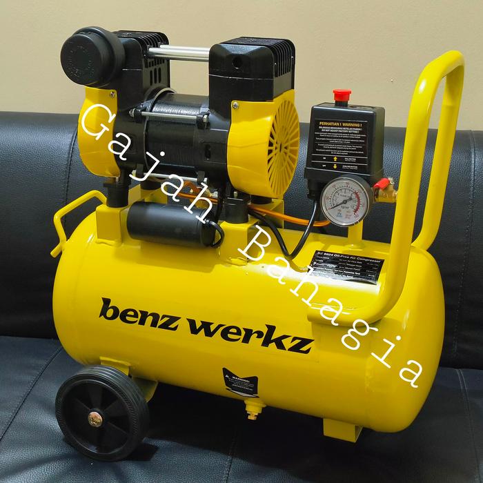 Jual Mesin kompresor 1.25 hp 24 Liter 900 Watt Oiless Silent Compressor ...