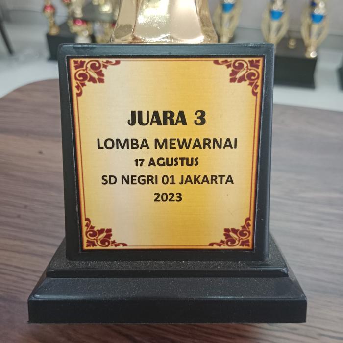 Jual stiker label piala - Jakarta Barat - King Trophy Jakarta | Tokopedia