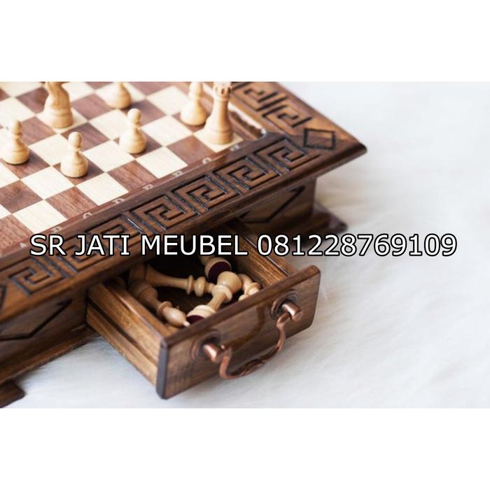 Jual Meja Catur Kayu Jati / Papan Catur Kayu Jati Di Seller Velvet ...