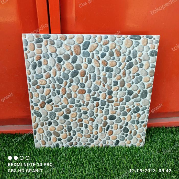 Jual keramik lantai kasar uk 40x40 genstone brown - Kab. Bogor - Cbs ...