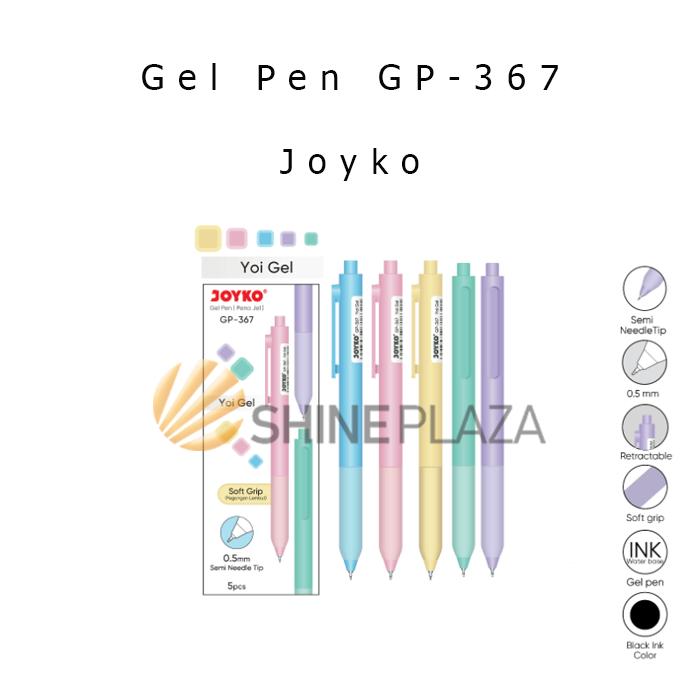 Jual Pulpen Gel Joyko Yoi Pastel GP-367 0.5mm Bolpen Pena Gel Hitam 0,5 mm - Kota Bandung ...