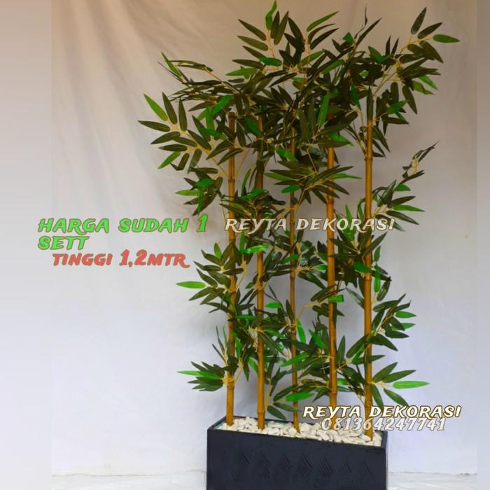 Jual bunga plastik pohon bambu partisi/T1M/Bunga hias/artificial/pohon ...