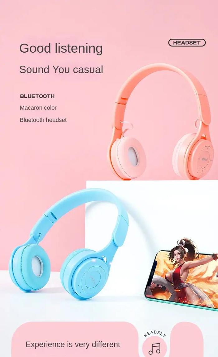 Jual Headset Candy Macaron Wireless Bluetooth Y08 Bando Stereo Xtra ...