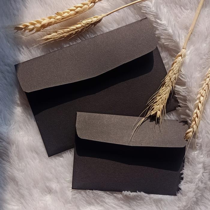 Jual AMPLOP HITAM BLACK SERIES AMPLOP BLACK PAPER DAN WAX SEAL - Tanpa ...